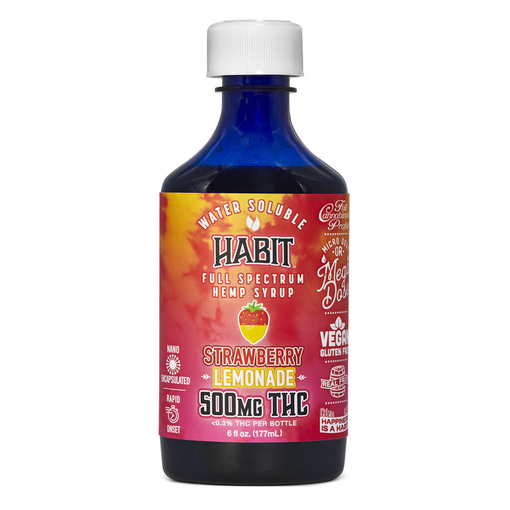 Delta 9 Syrup - Strawberry Lemonade - Habit CBD