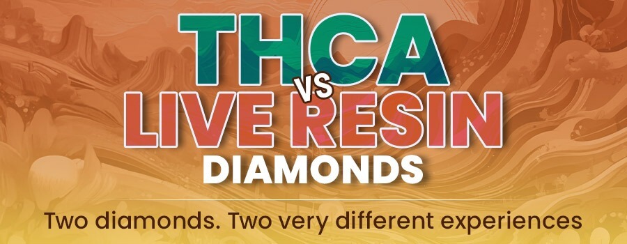 THCA Diamonds vs Live Resin Diamonds Compared